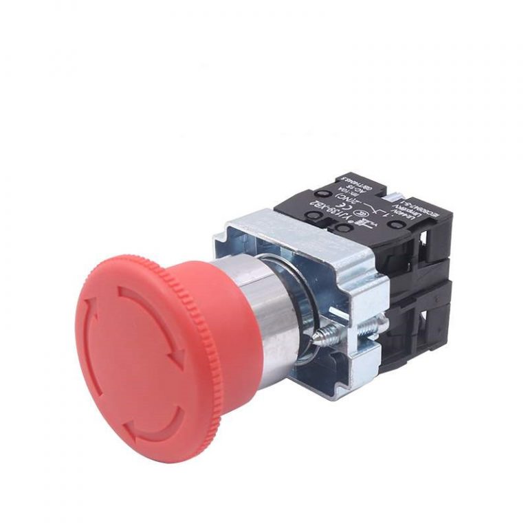 22mm XB2-542 Mushroom Head Emergency Stop Button Switch 10A/415V ...