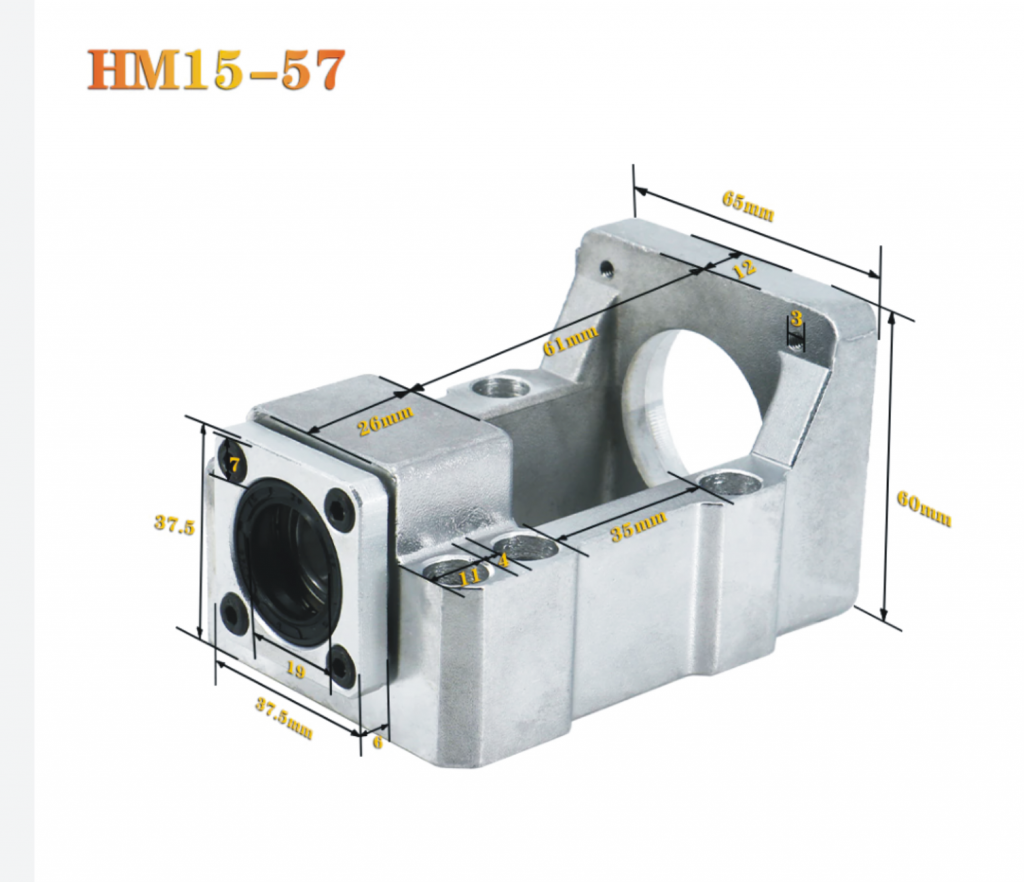 Aluminum Step servo motor Bracket motor mount HM15-57 C7