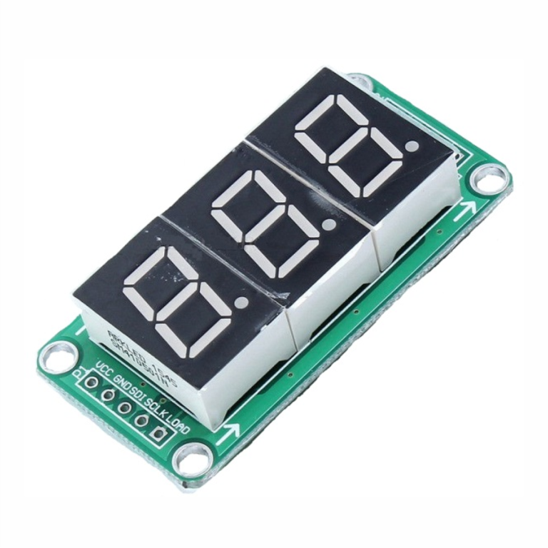 Static Drive 3 bit 7 Segment LED Display Module with 74HC595