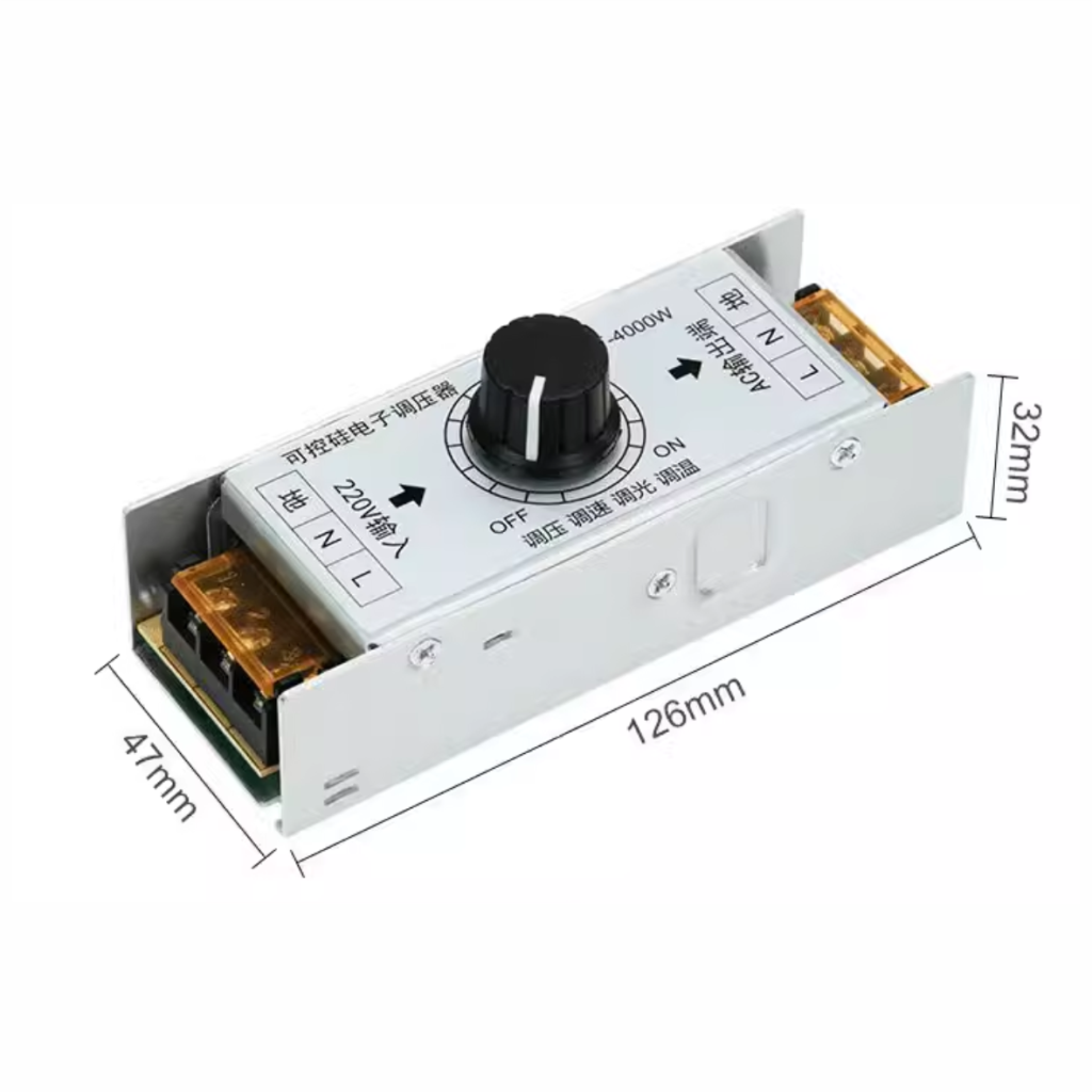 AC 220V exhaust fan motor voltage regulator 4000W dimming speed ...