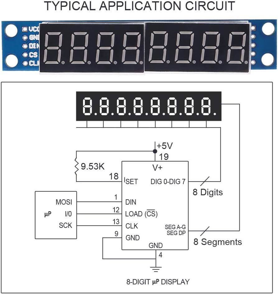 Led Display module 8-Digit Red with MAX7219