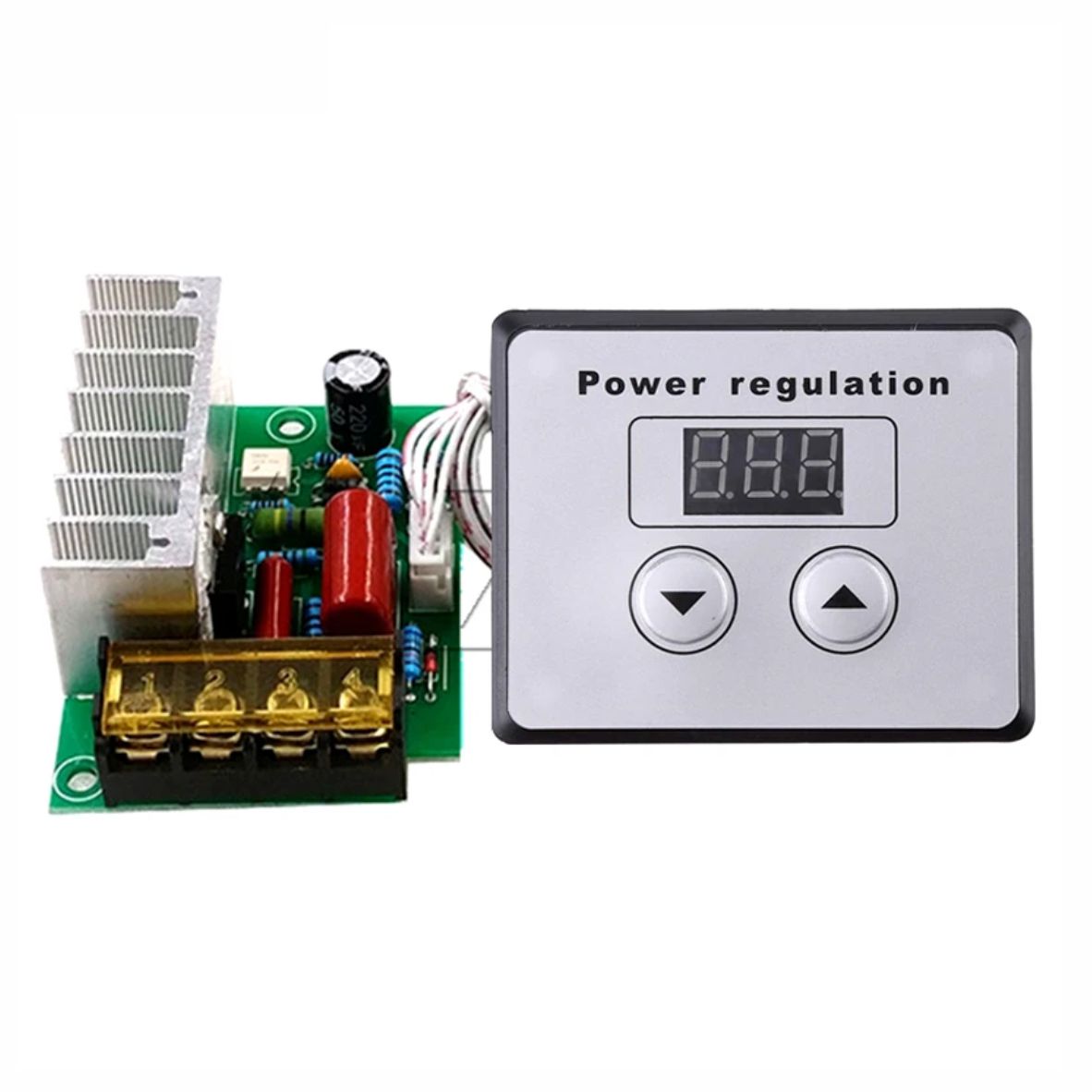 4000W AC 220V SCR Digital Voltage Regulator Motor Speed Temperature ...