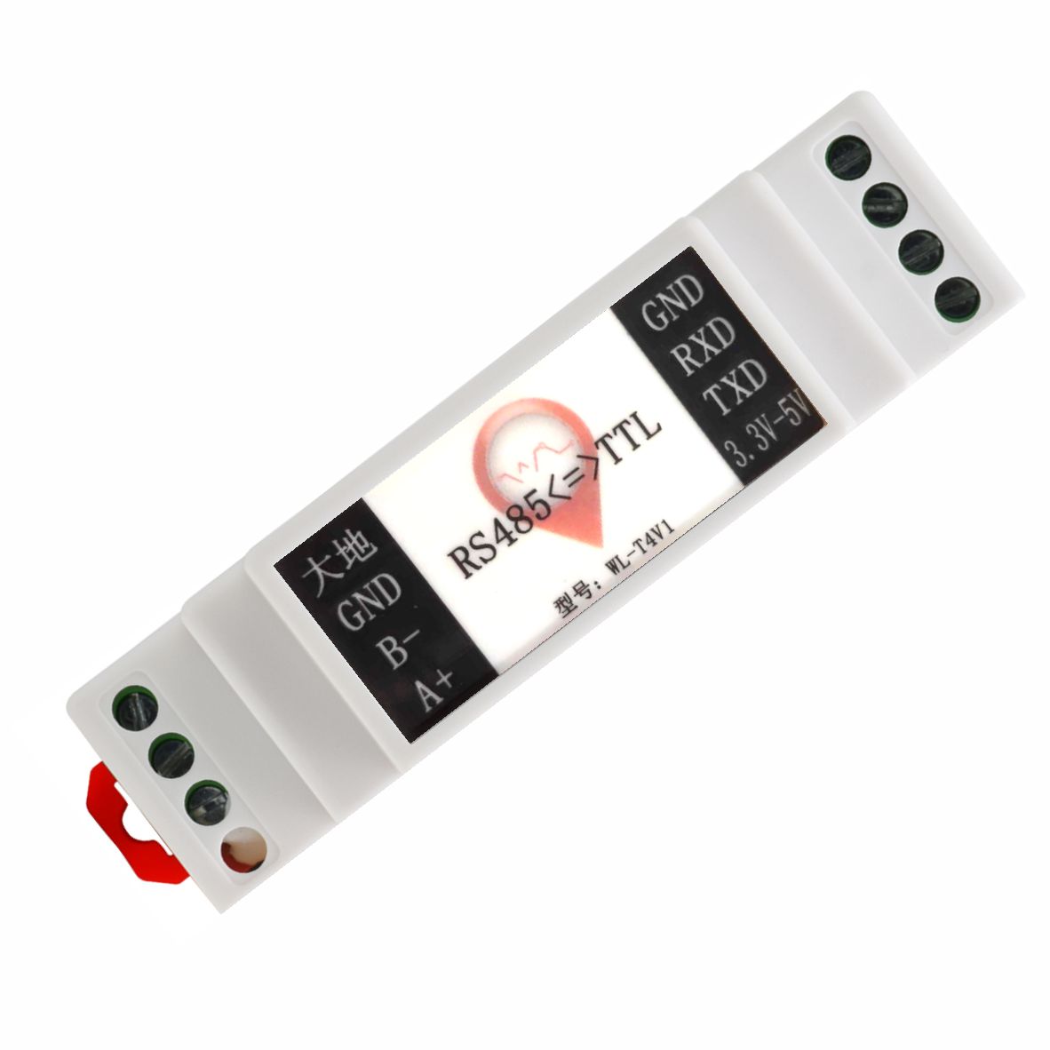 Rail-mount TTL To RS485 Galvanic isolated Converter serial port UART